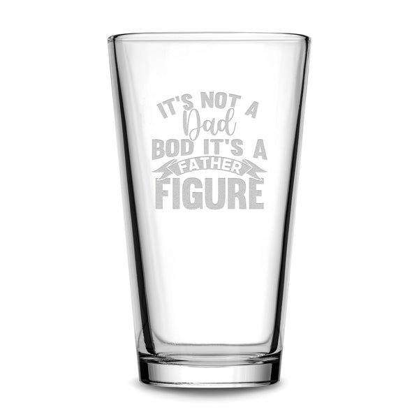 Integrity Bottles, Father Figure, Premium Pint Glass, Handmade, Handbl